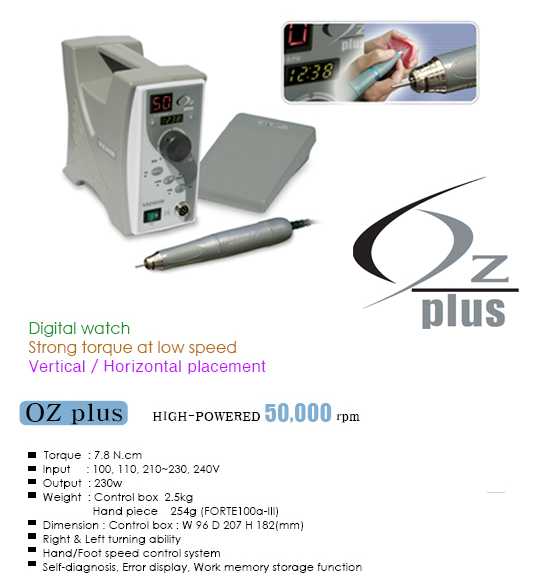 Mikromotor OZ PLUS | Krbec Dent s.r.o.